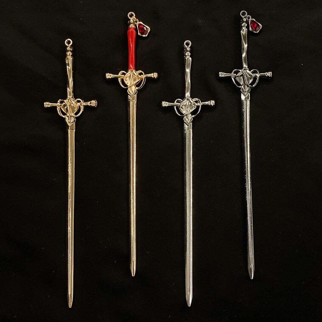 Sword Hair Stick, Silver Sword, Gold Sword, Red Sword, Extra Long Hair ...