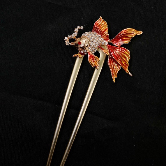 Koi Fish Koi Fish Hair Fork Goldfish Hair Goldfish Hair - Etsy