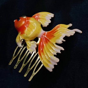 Koi Fish, Koi Fish Hair Comb, Goldfish Hair, Goldfish Hair Comb ...