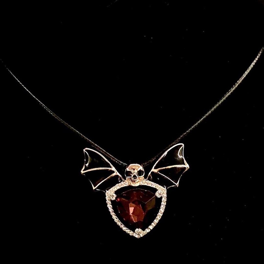 Bat Necklace, Goth Necklace, Gothic Necklace, Wing Necklace, Bat Wing ...