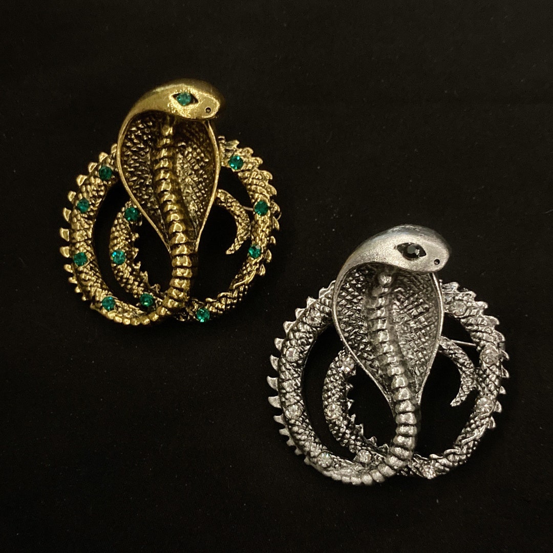 Snake Brooch, Snake Pin, Gold Snake, Silver Snake, Gold Snake Pin ...