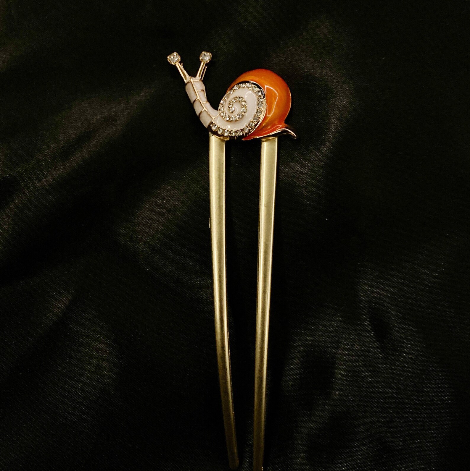 Orange Snail White Snail Snail Hair Fork Snail Jewelry - Etsy