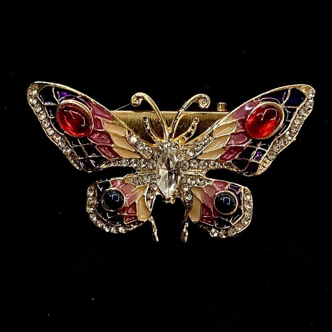 Butterfly Hair Clip, Red Butterfly, Purple Butterfly, Butterfly Jewelry ...