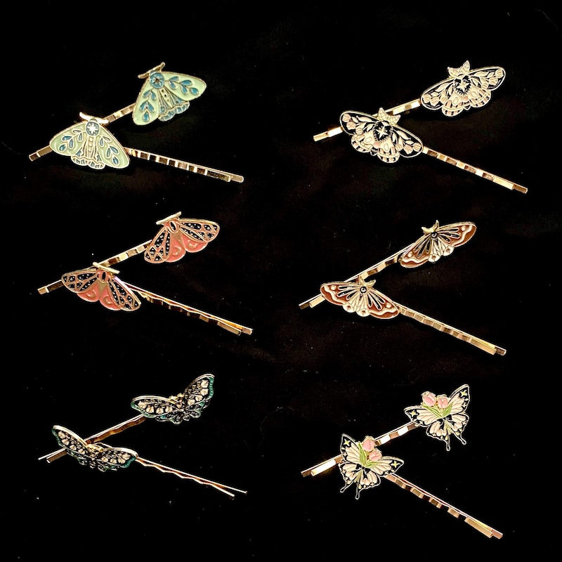 Art Deco Moth Hair Pin - Etsy
