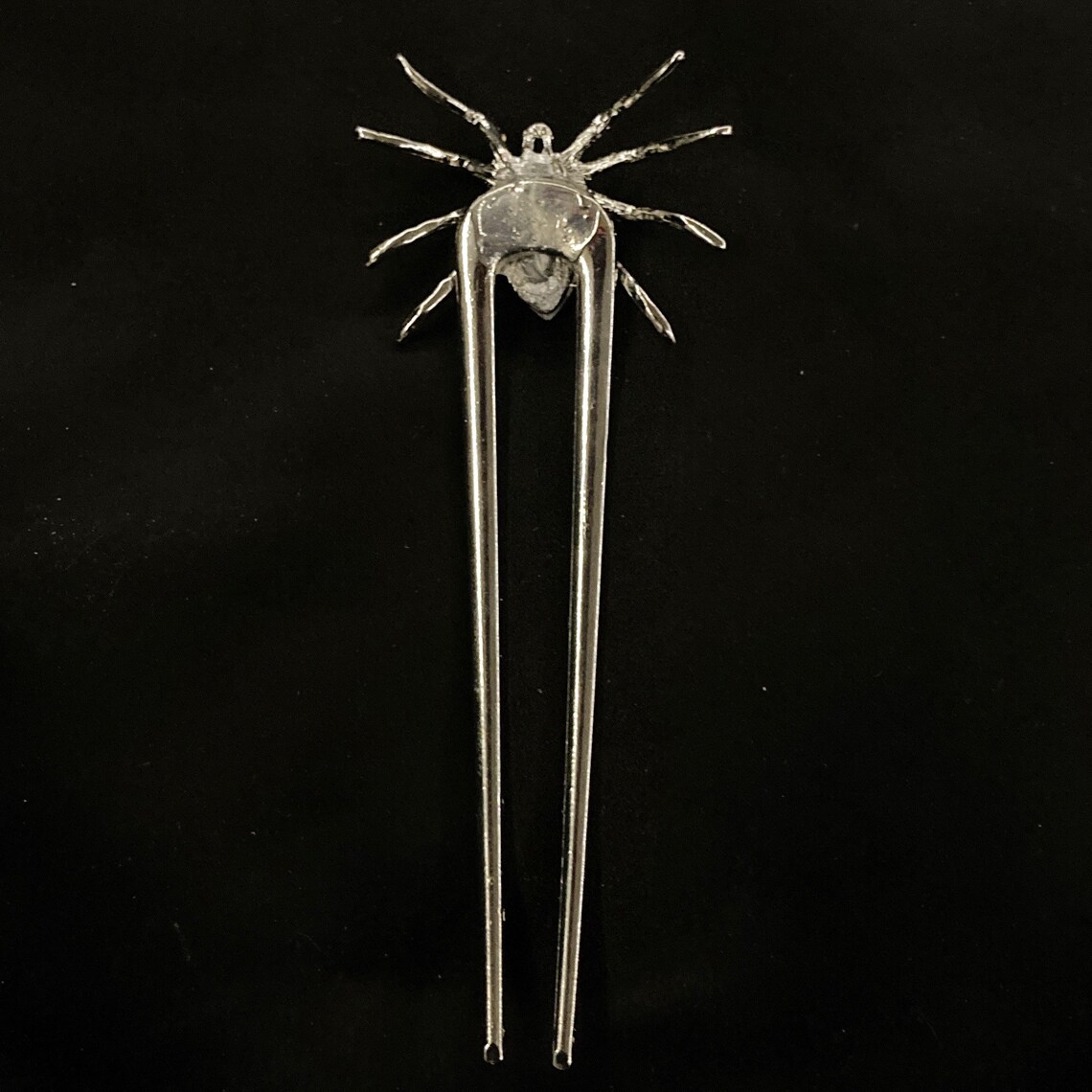 Silver Spider, Spider Hair Fork, Goth Hair Fork, Silver Hair Fork ...