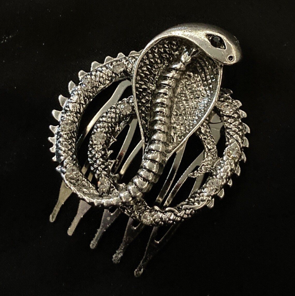 Snake Hair Comb Silver Snake Cobra Hair Comb Snake Jewelry - Etsy