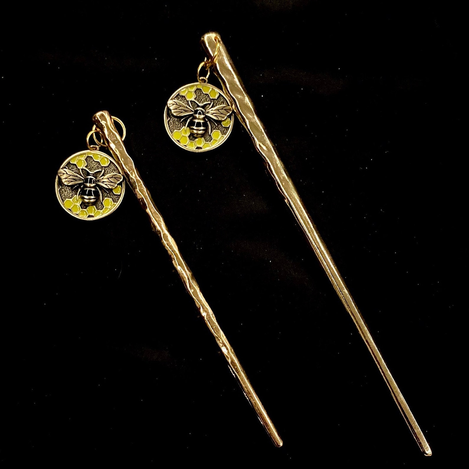 Bee Bun Holder, Bee Hair Stick, Bumble Bee, Bee Jewelry, Bee Honey Comb ...
