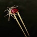 Gold Spider, Spider Hair Fork, Goth Hair Fork, Gold Hair Fork, Spider ...