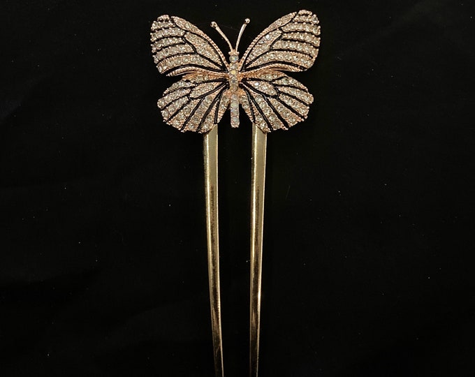 Gold Butterfly Monarch Butterfly Jeweled Butterfly - Etsy