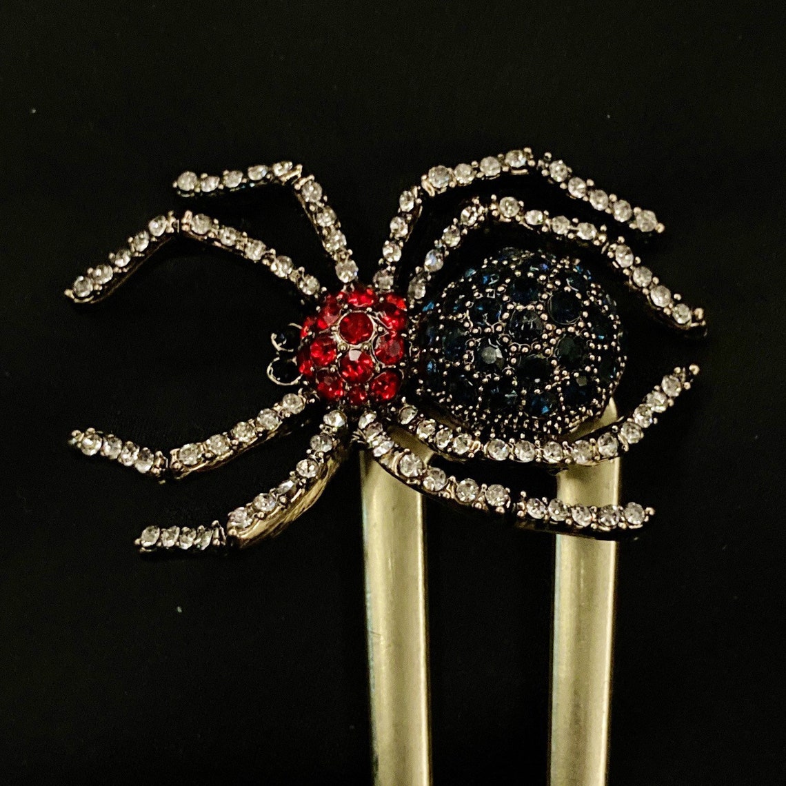Gold Spider, Spider Hair Fork, Goth Hair Fork, Gold Hair Fork, Spider ...
