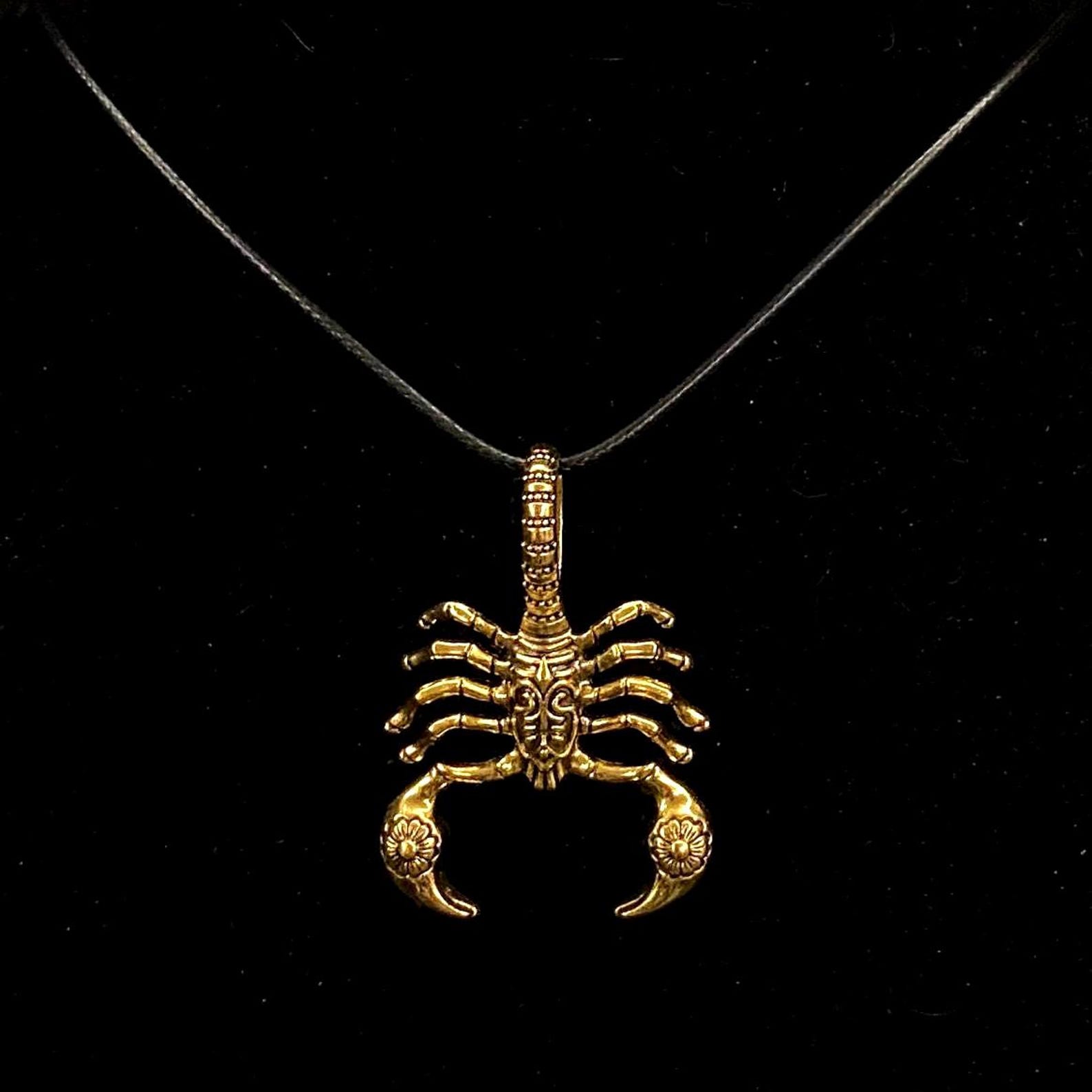 Scorpion Necklace, Gold Scorpion, Scorpion Jewelry, Insect Necklace ...