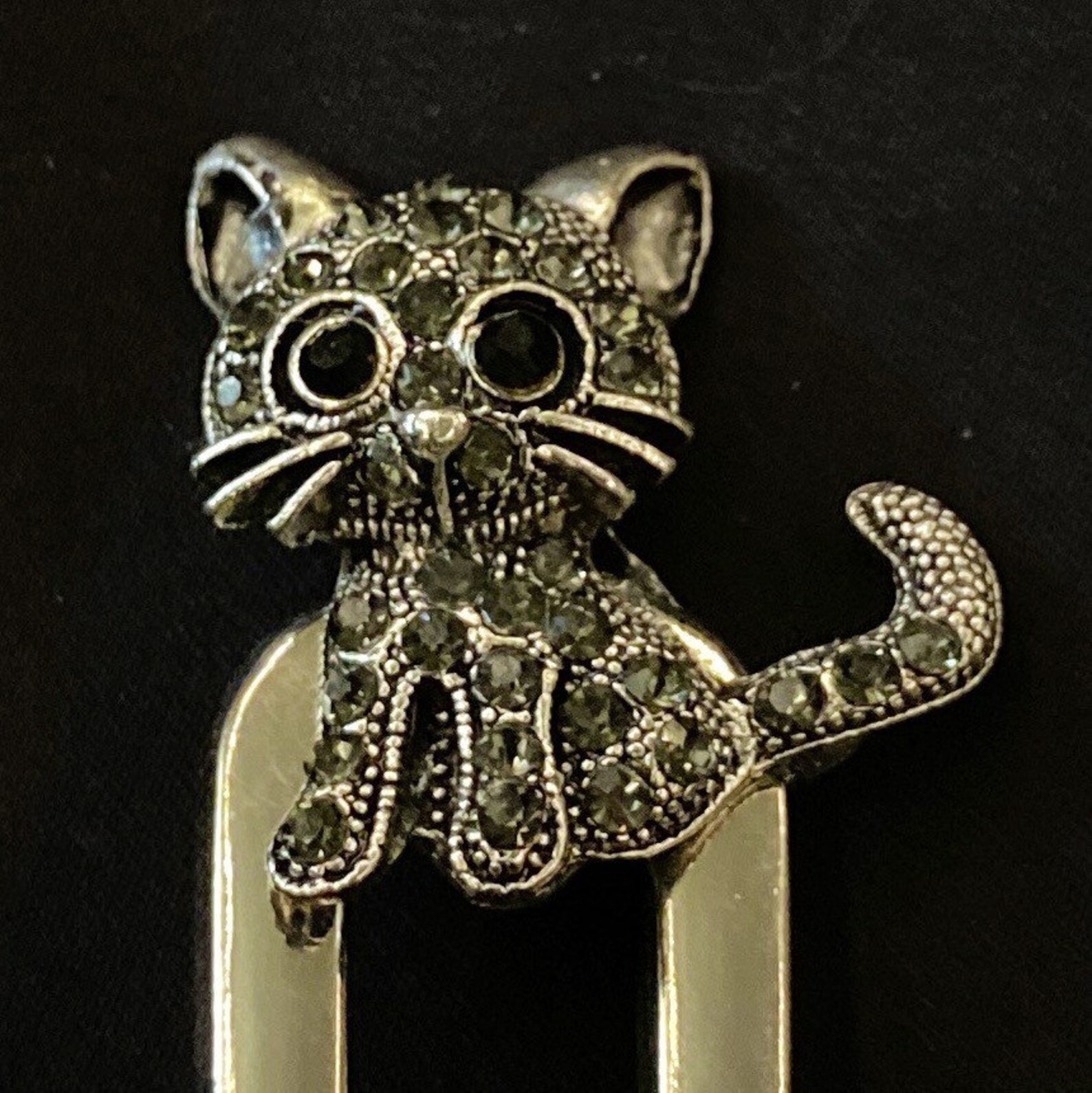 Cat Hair Fork, Black Cat, Metal Hair Fork, U Shaped, Hair Pin Bun ...