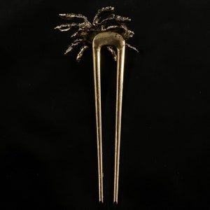 Black Spider, Spider Hair Fork, Goth Hair Fork, Gold Hair Fork, Spider ...