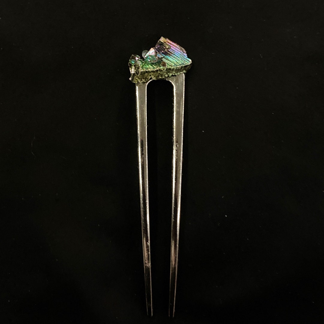 U Shaped Hair Fork, Bismuth Hair Fork, Rainbow Hair Fork, Bismuth ...