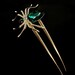 Green Spider, Spider Hair Fork, Goth Hair Fork, Gold Hair Fork, Spider ...