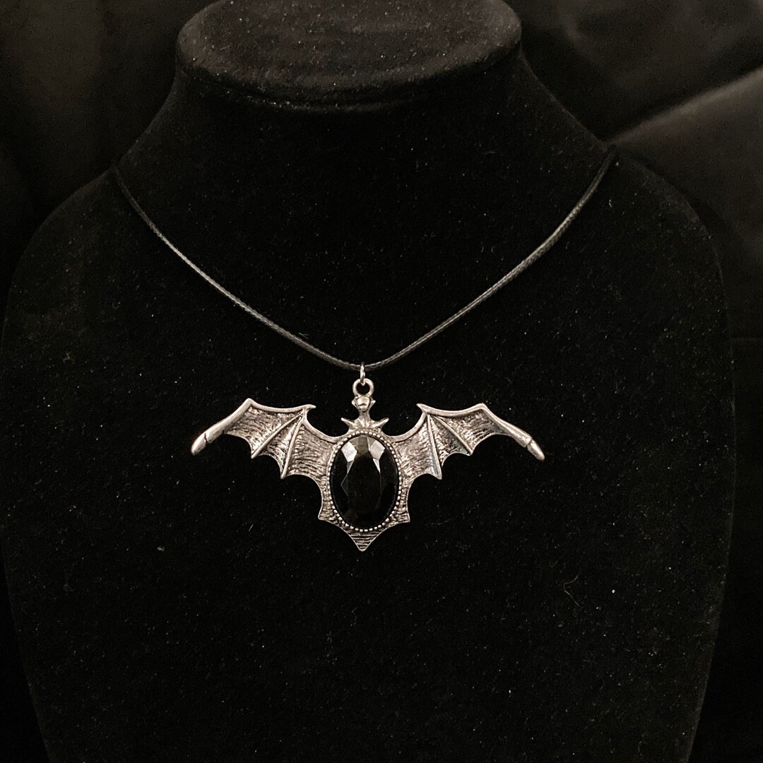 Bat Necklace, Goth Necklace, Gothic Necklace, Wing Necklace, Bat Wing ...