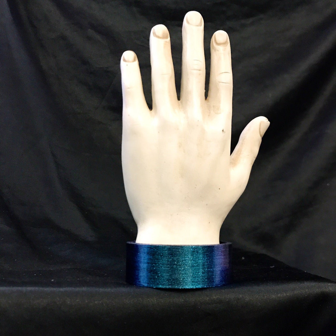 Blue Green Color Shifting Leather Wrist Cuff Color - Etsy