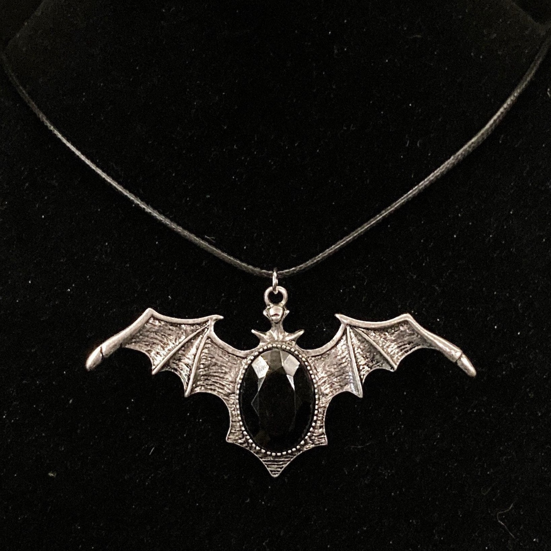 Bat Necklace, Goth Necklace, Gothic Necklace, Wing Necklace, Bat Wing ...
