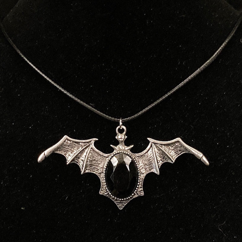 Bat Necklace - Etsy