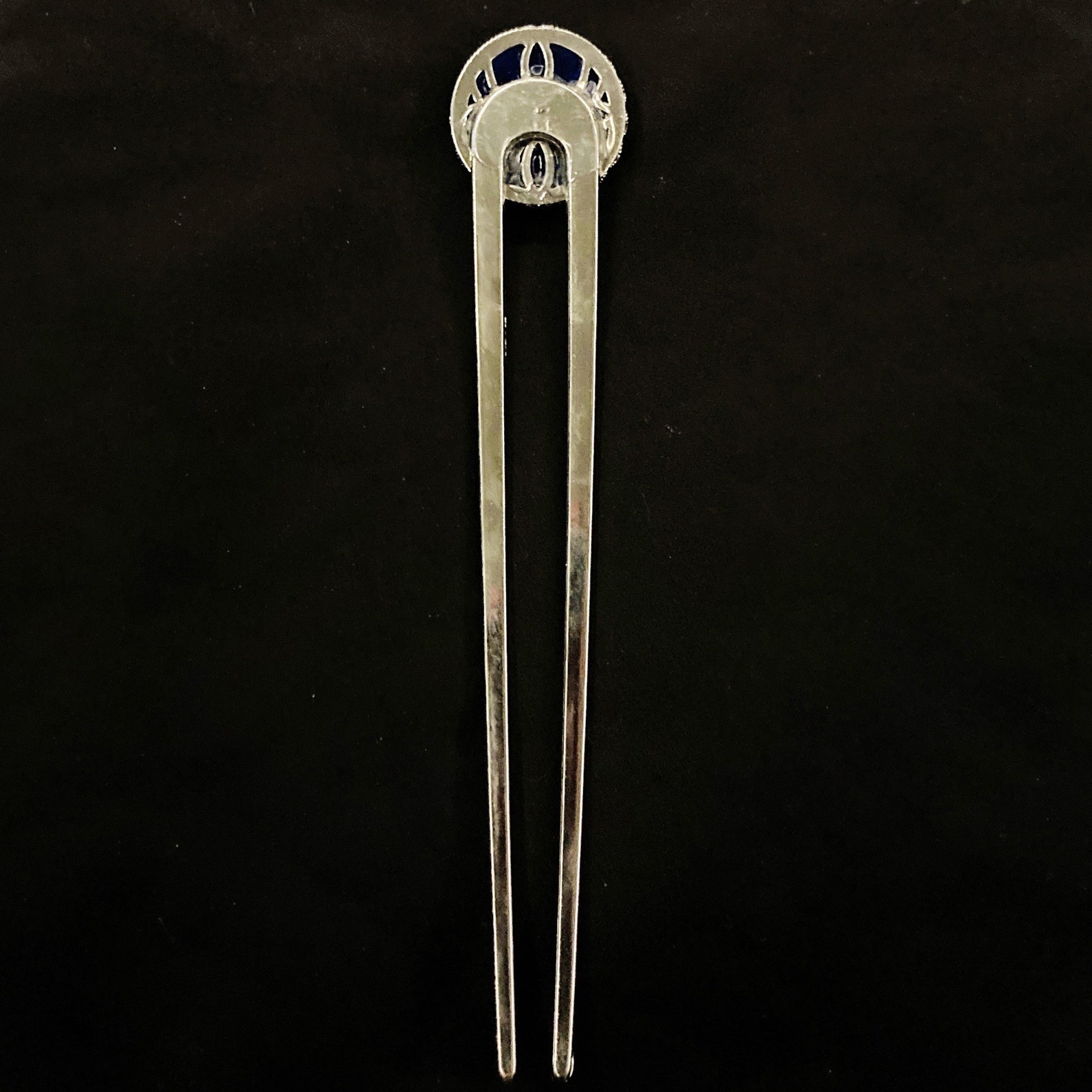 Extra Long Hair Fork, Moon Hair Fork, Blue Moon, Color Shift, Moon Face ...