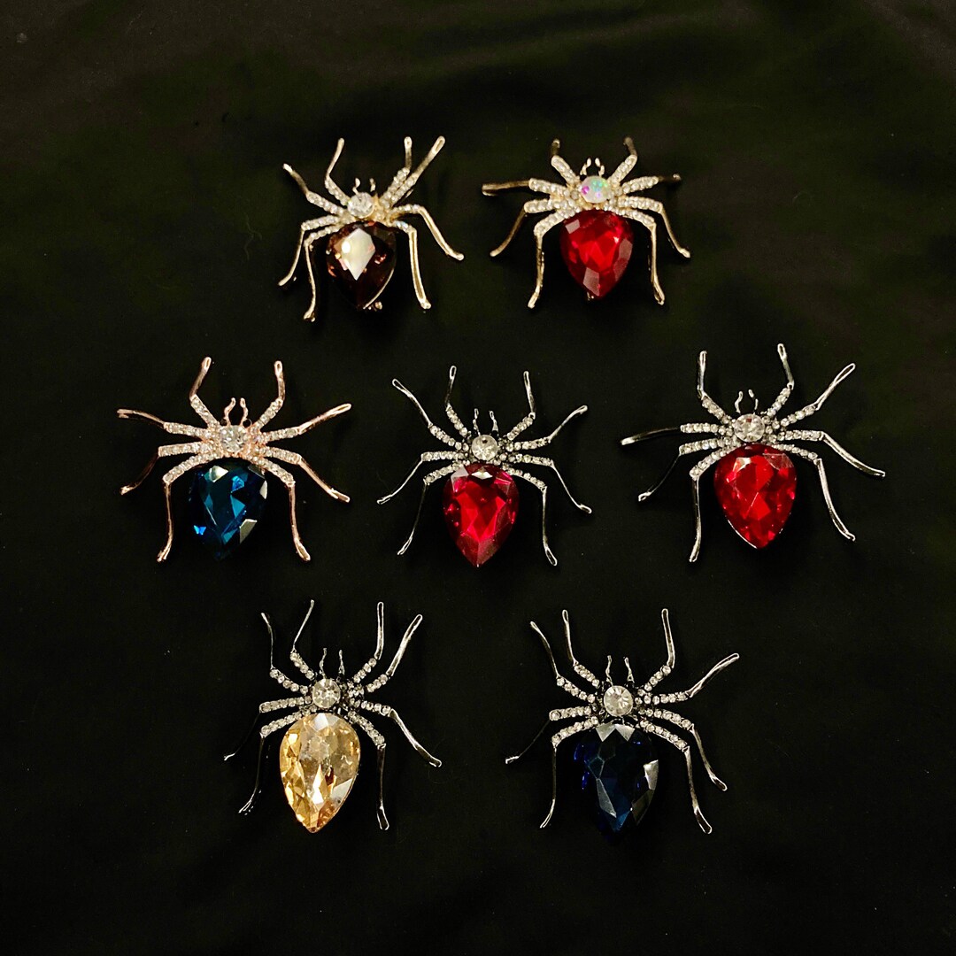 Spider Brooch, Tarantula, Spider Pin, Spider Jewelry, Gold Brown, Gold ...