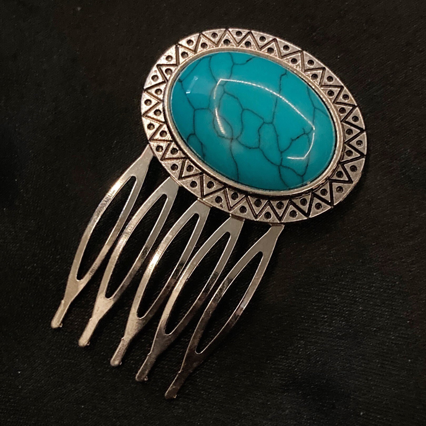 Turquoise Comb Turquoise Hair Comb Turquoise Hair Turquoise | Etsy