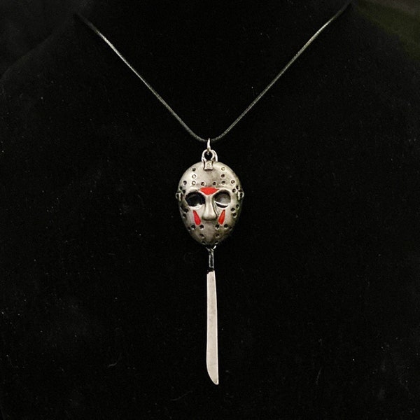 Friday the 13th Mask Necklace - Etsy