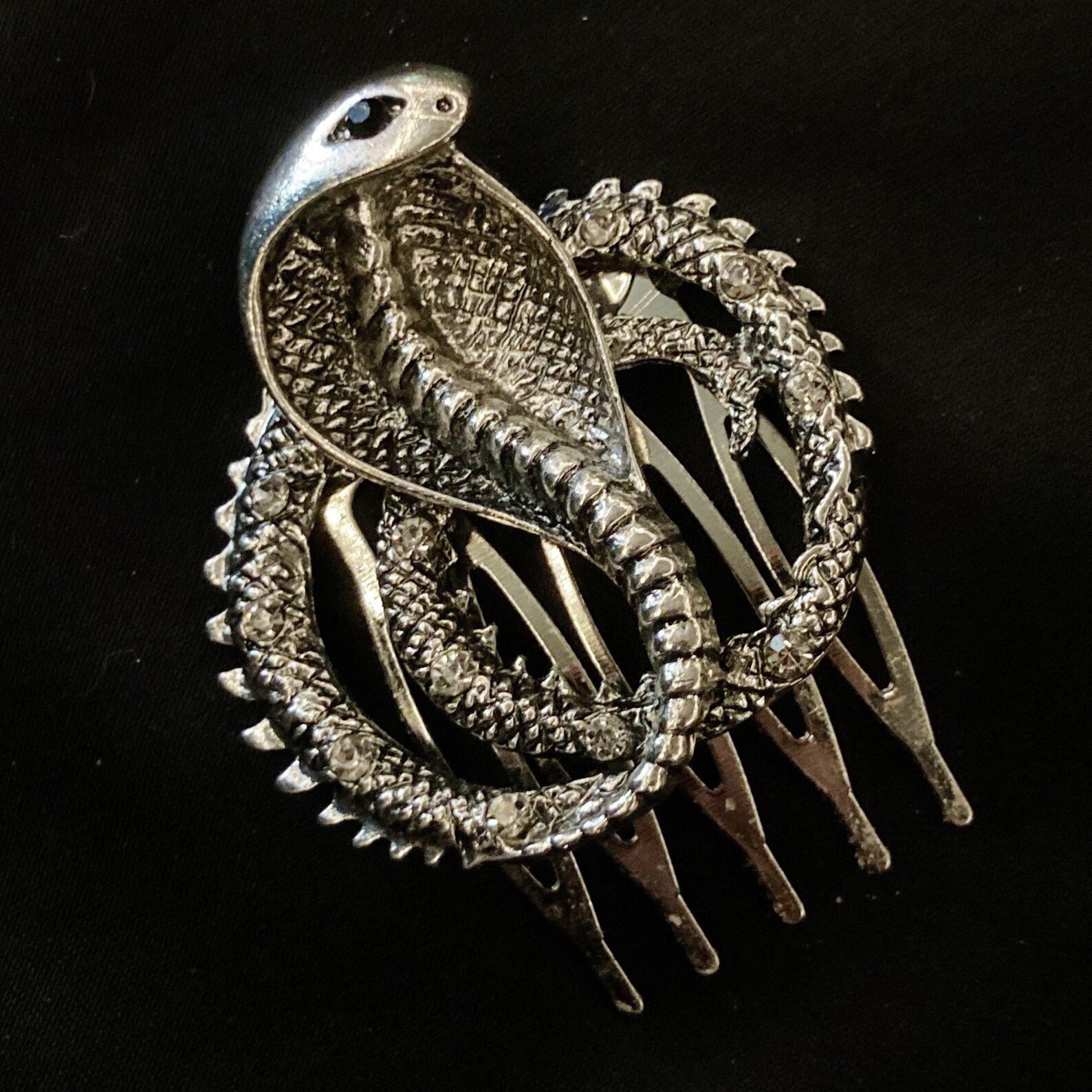 Snake Hair Comb Silver Snake Cobra Hair Comb Snake Jewelry - Etsy
