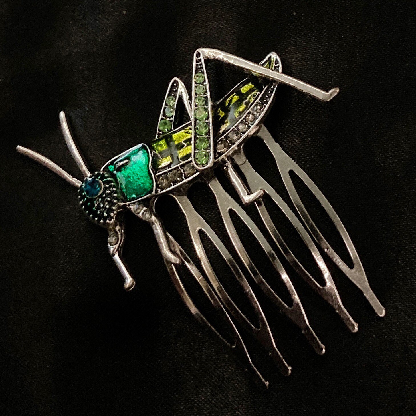 Grasshopper Comb, Insect Hair Comb, Green Grasshopper, Grasshopper ...