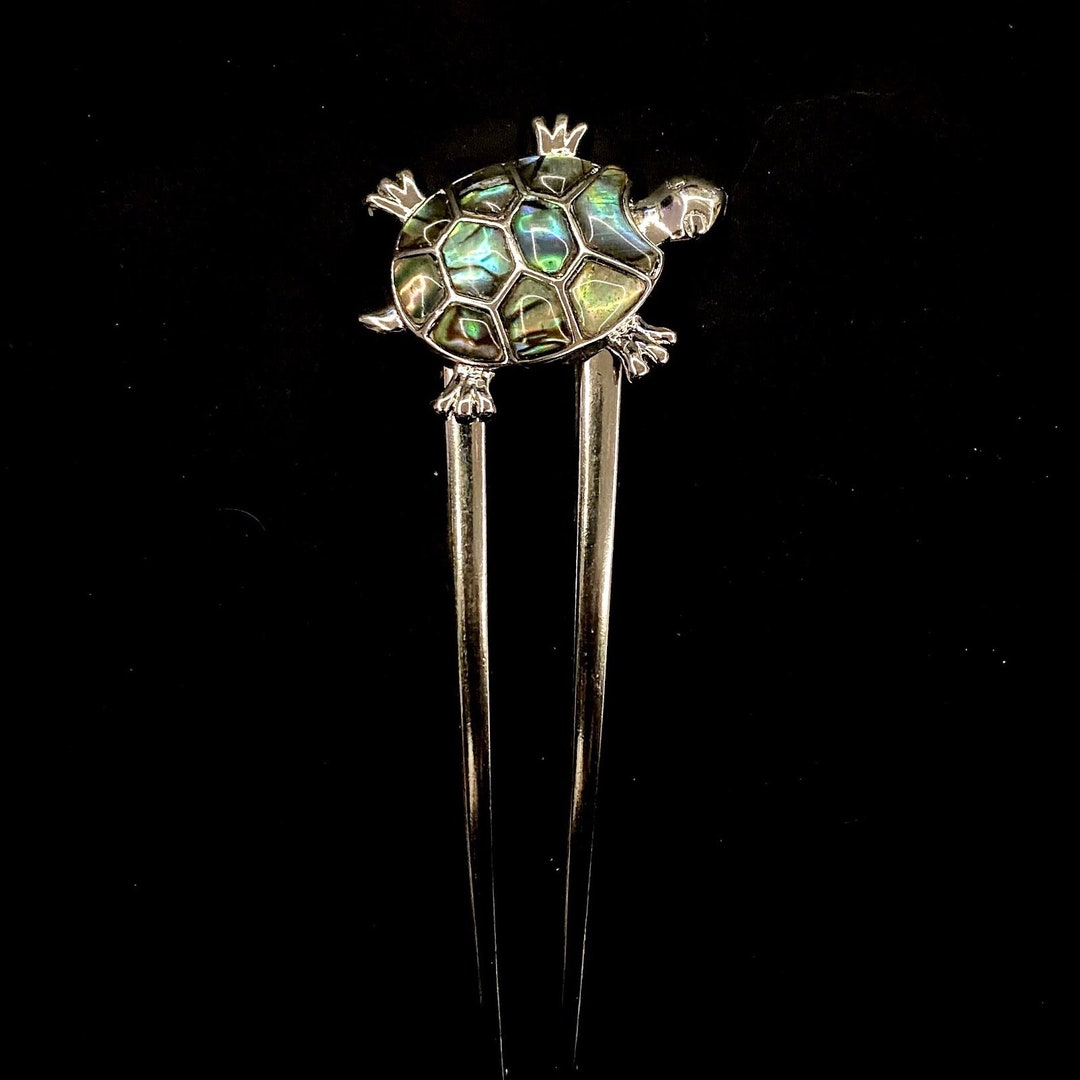 Turtle Hair Fork, Tortoise Hair Fork, Abalone Turtle, Animal Hair Fork ...