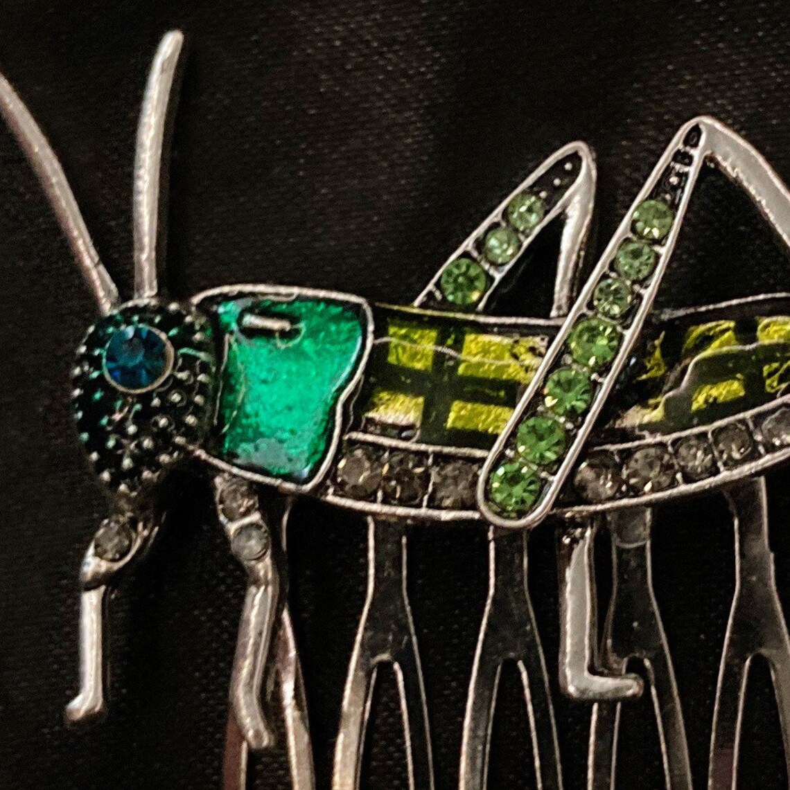 Grasshopper Comb Insect Hair Comb Green Grasshopper - Etsy