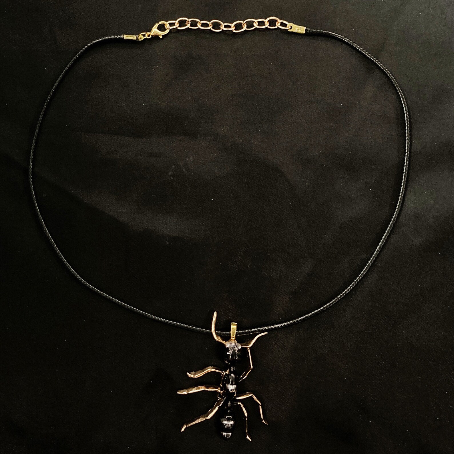 Black Gold Ant Ant Necklace Carpenter Ant Ant Pendant Ant - Etsy