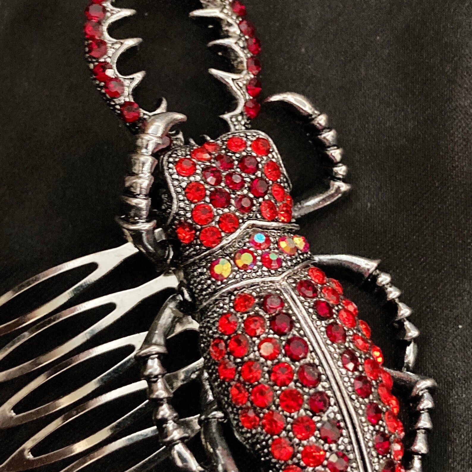 Red Beetle Large Hair Comb Beetle Hair Comb Red Bug Insect - Etsy