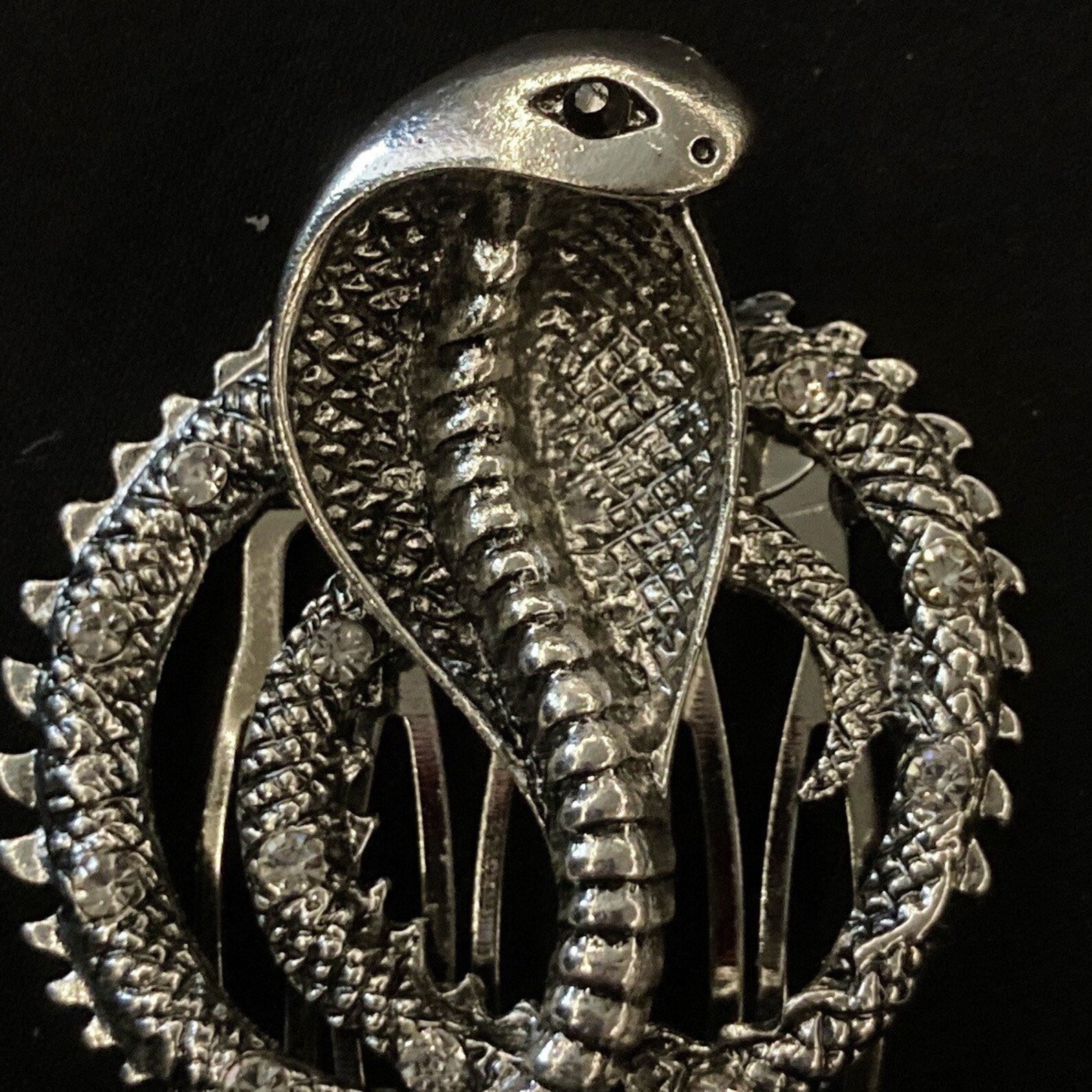 Snake Hair Comb Silver Snake Cobra Hair Comb Snake Jewelry - Etsy