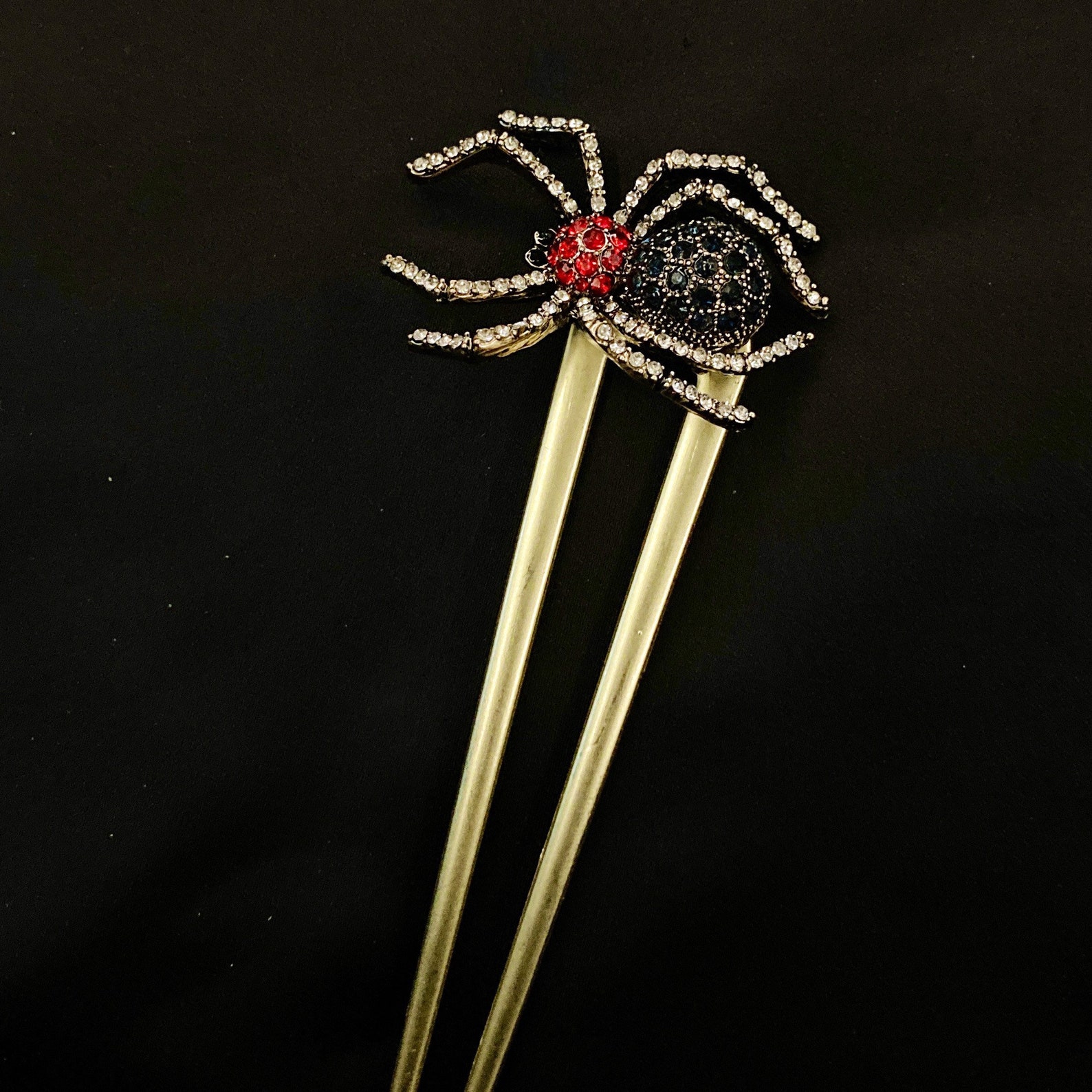 Gold Spider Spider Hair Fork Goth Hair Fork Gold Hair Fork - Etsy