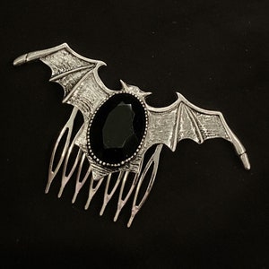Bat Hair Comb Goth Hair Comb Gothic Hair Comb Wing Hair - Etsy