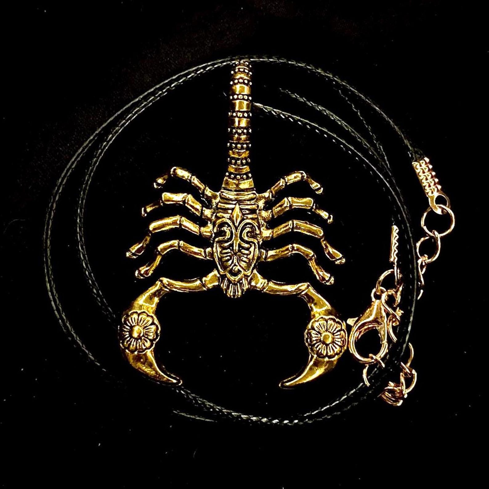 Scorpion Necklace, Gold Scorpion, Scorpion Jewelry, Insect Necklace ...