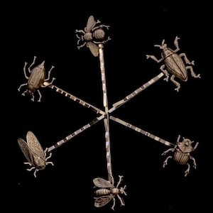 Insect Hair Pins, Insect Jewelry, Cockroach Hair Pins, Fly Hair Pins ...
