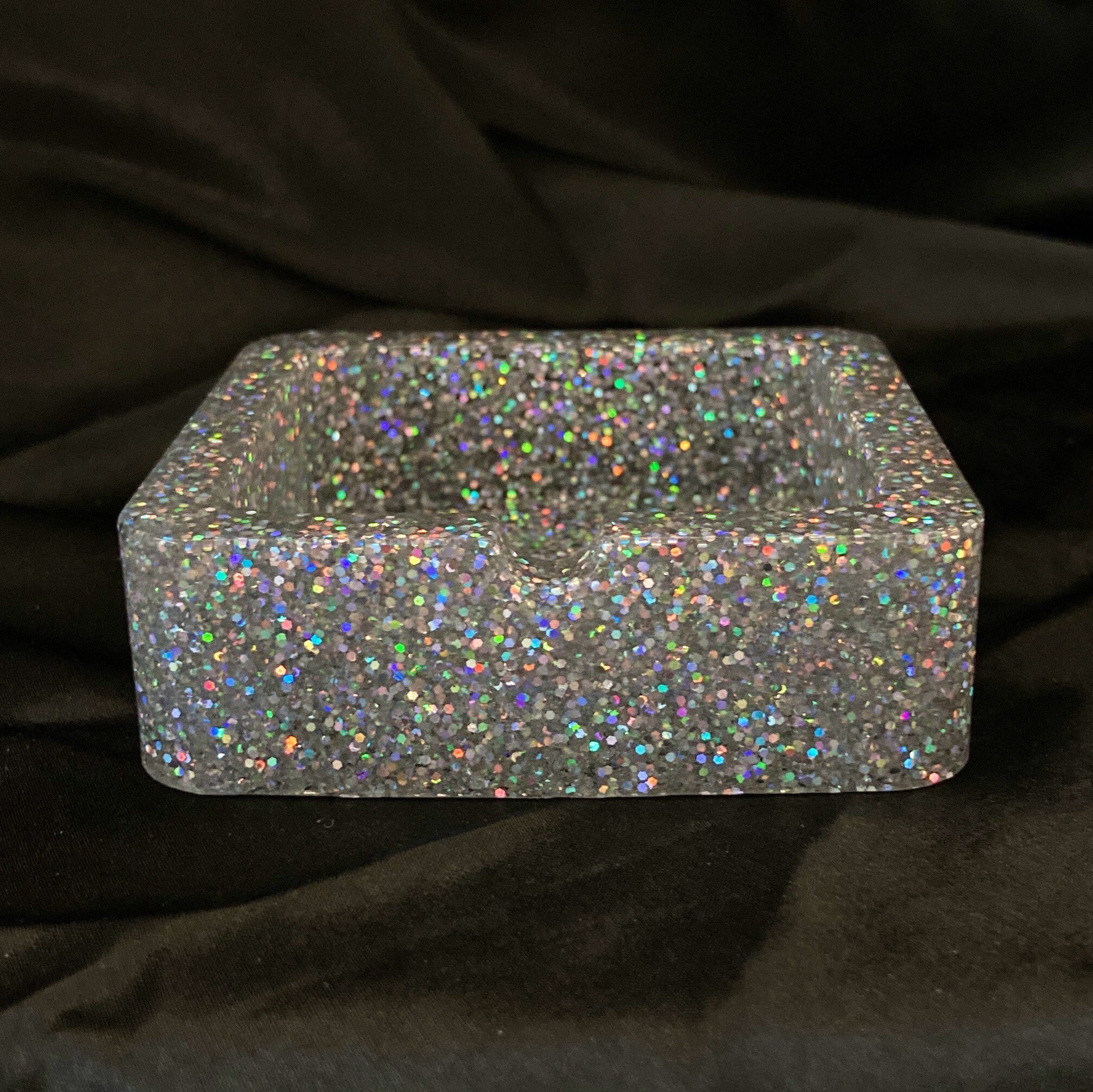 Ash Tray Jewelry Tray Trinket Tray Rainbow Glitter | Etsy