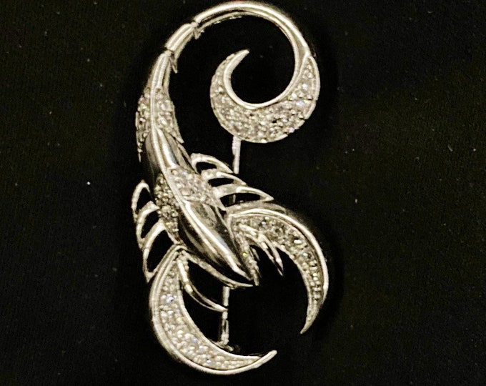Scorpion Brooch, Silver Scorpion, Scorpion Jewelry, Insect Brooch ...