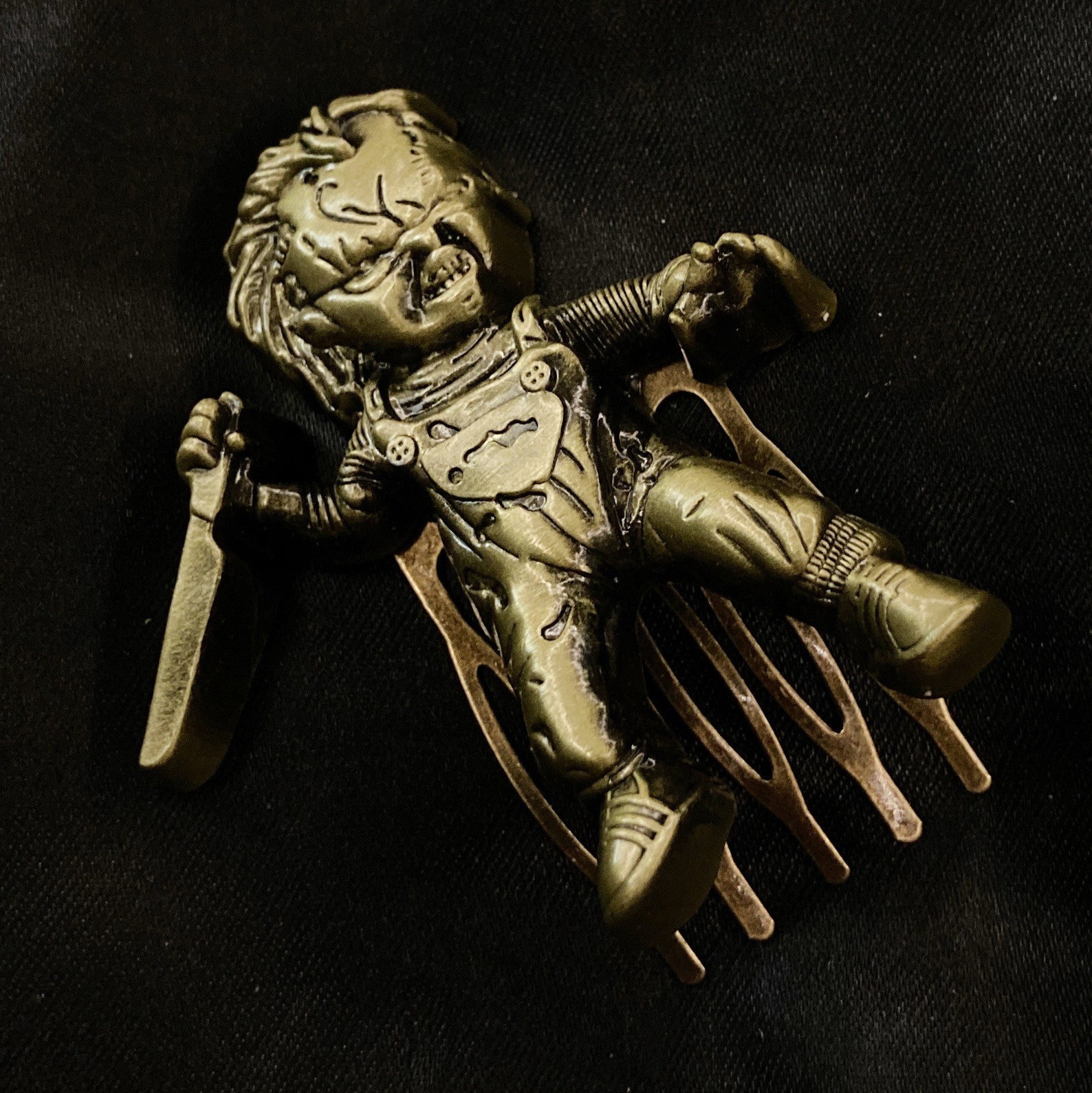 Bronze Hair Comb Chucky Hair Comb Chucky Doll Horror Movie | Etsy