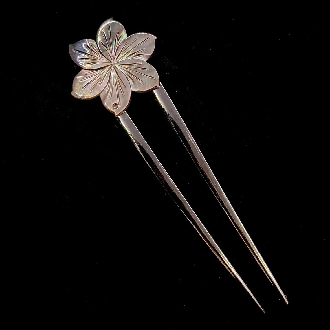 Flower Hair Fork, Abalone Flower, Shell Flower, Flowers for Hair ...