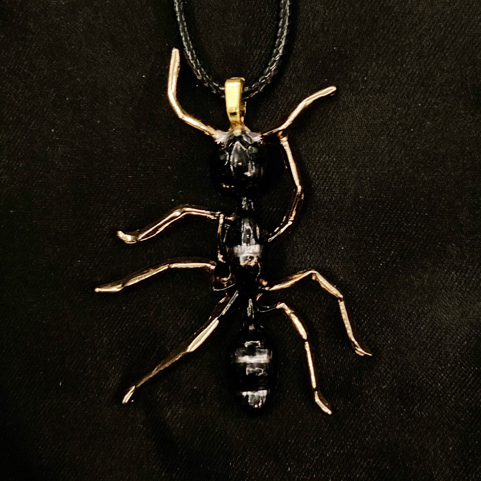 Black Gold Ant Ant Necklace Carpenter Ant Ant Pendant Ant - Etsy