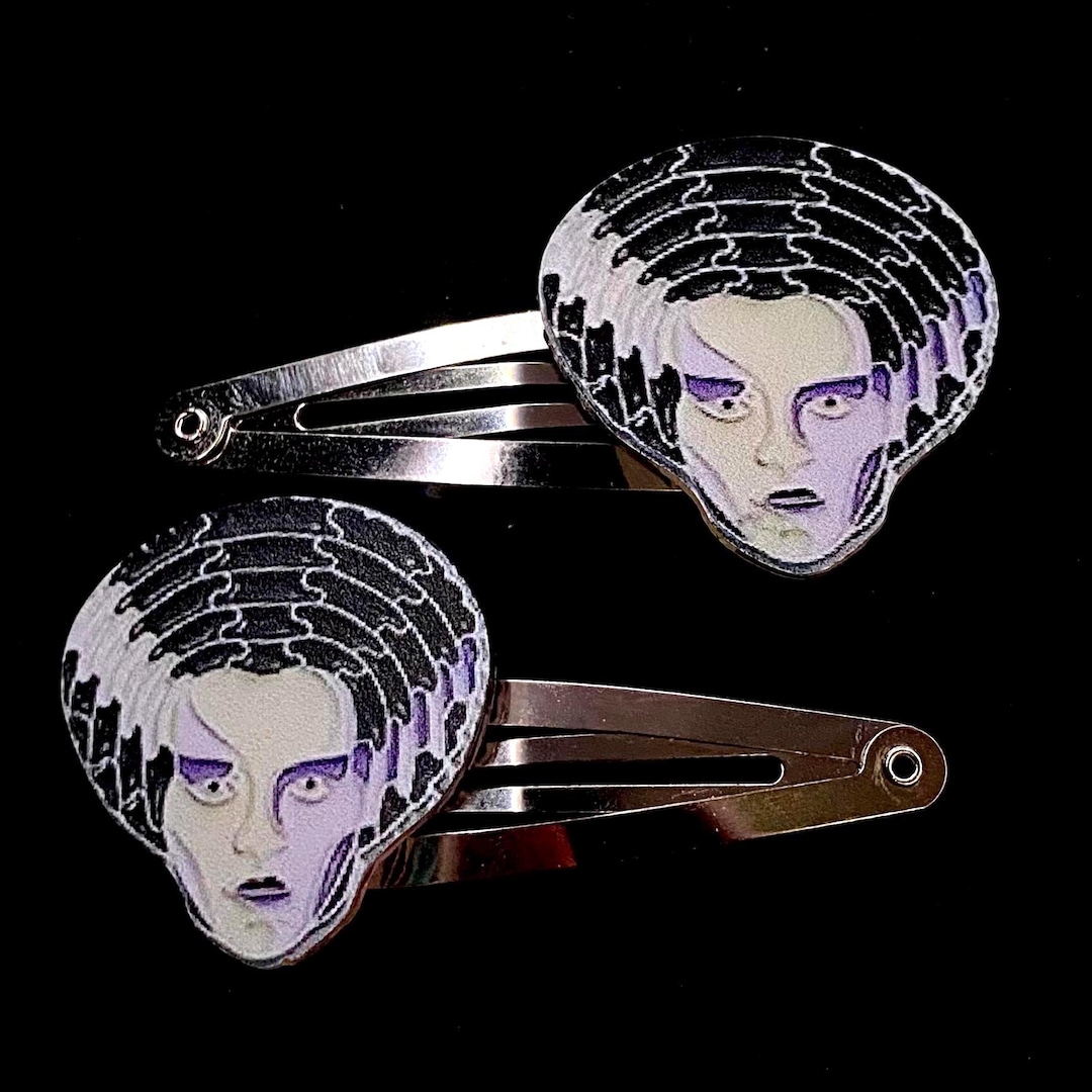 Bride of Frankenstein, Hair Clips, Snap Metal Hair Clips, Contour ...