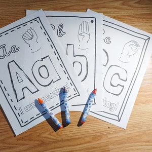 Printable Alphabet Affirmations Coloring Pages With Cursive, Print, and ...