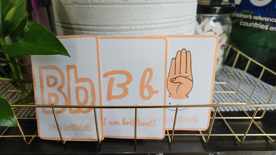 Alphabet Affirmations 78 Printable Flash Cards With Cursive, Print, and ...