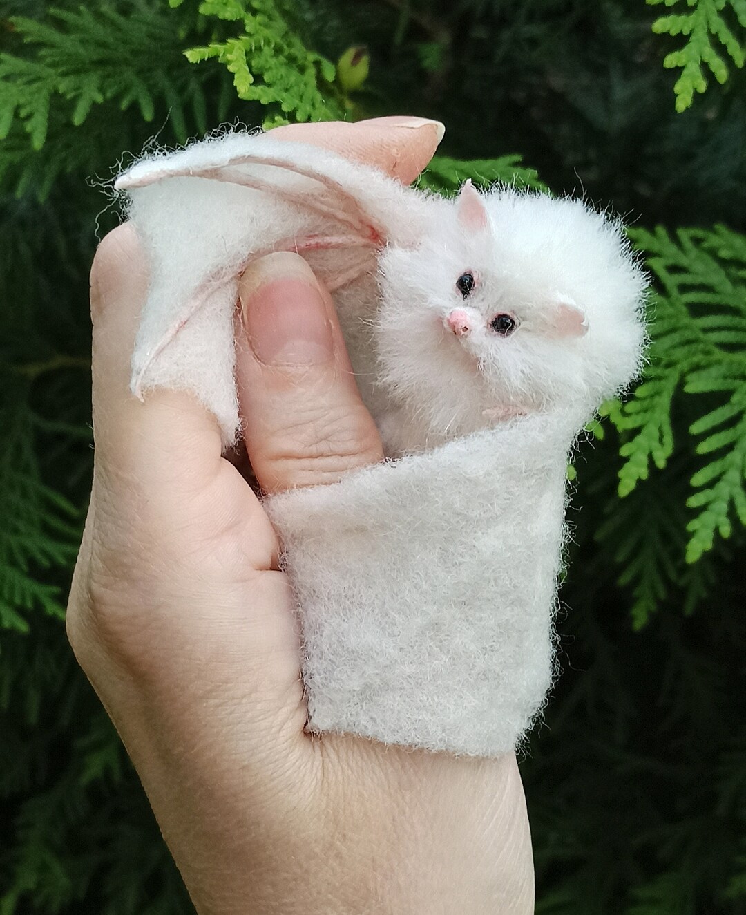 Mini White Bat/gothic Bat/halloween/flying Fox/bat/dollhouse/miniature ...