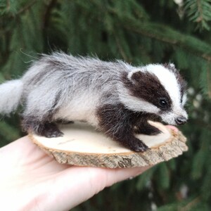 Badger Miniature/badger/custom Order/pet Portrait/sculpture/dollhouse ...