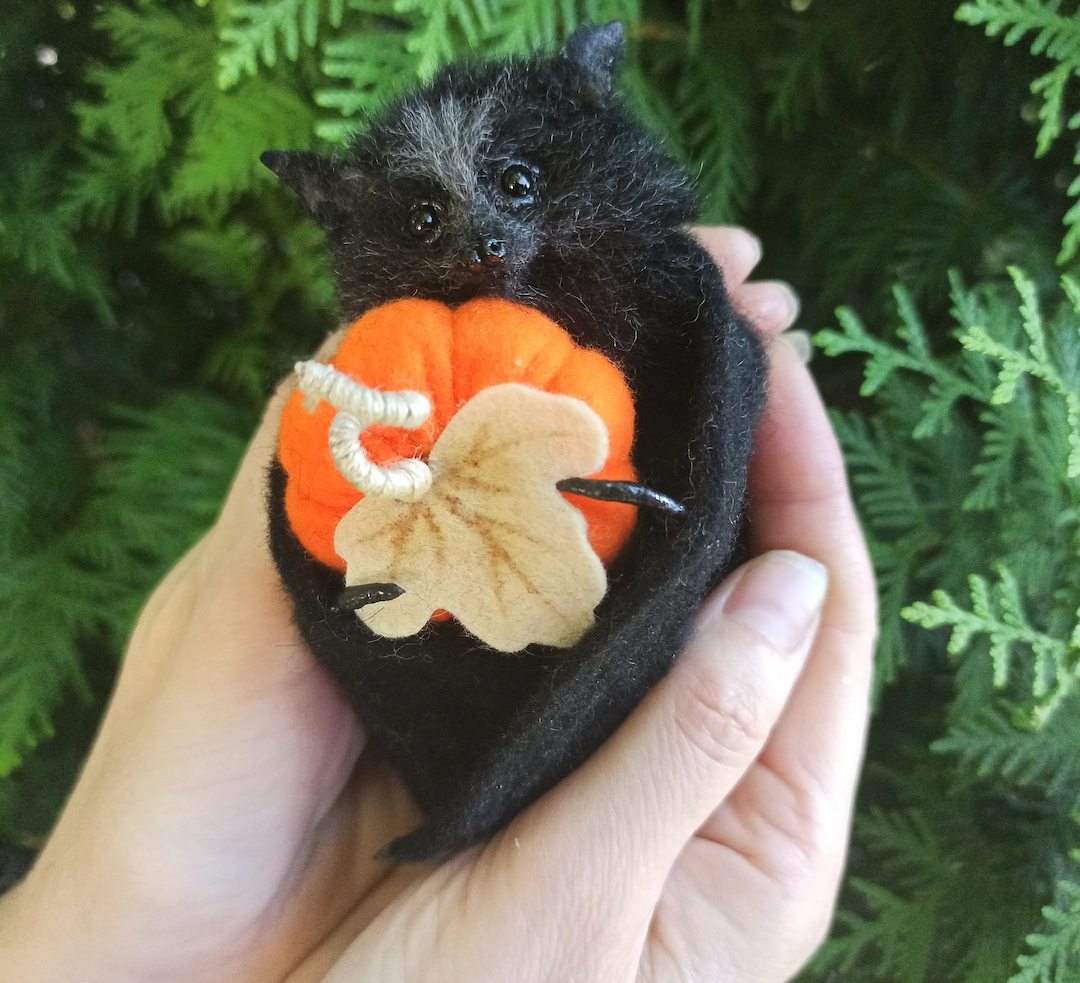 Little Bat Miniature/halloween/flying Fox/black Bat/pet Portrait Custom ...
