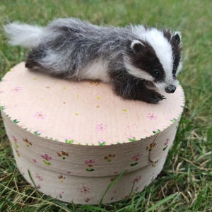 Badger Miniature/badger/custom Order/pet Portrait/sculpture/dollhouse ...